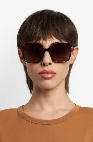 Isabel Marant 58mm Square Sunglasses - Havana/ Brown Sf