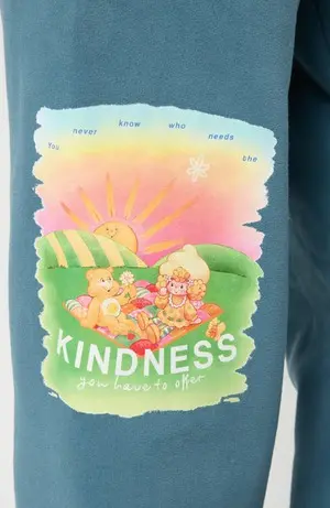 SAMII RYAN X Care Bears & Strawberry Shortcake Collaboration Sweatpants - Blue