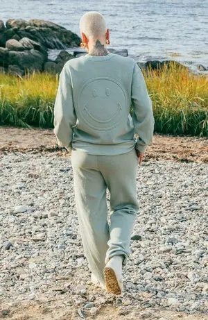 SAMII RYAN Smiley Thermal Crewneck