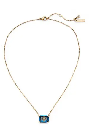Kurt Geiger Cut Pendant Necklace - Blue