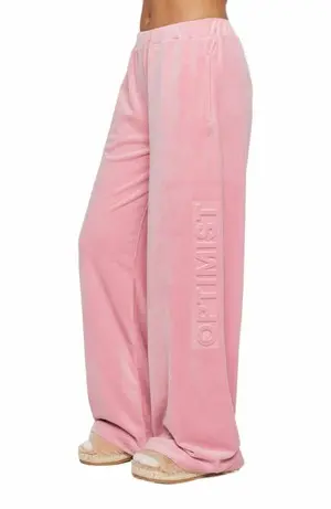 SAMII RYAN Optimist Velour Wide Leg Pants