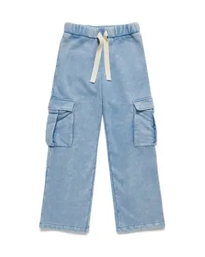 SAMII RYAN Believe Cargo Sweatpants - Blue