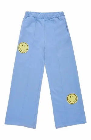 SAMII RYAN Smiley Straight Leg Pants - Blue