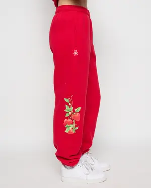 SAMII RYAN Life Is Sweet Sweatpants - Red