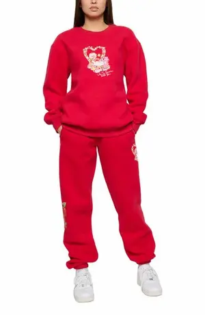 SAMII RYAN Life Is Sweet Sweatpants - Red