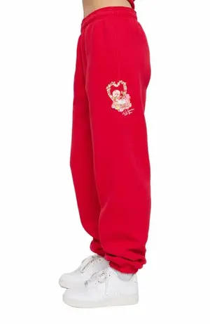 SAMII RYAN Life Is Sweet Sweatpants - Red
