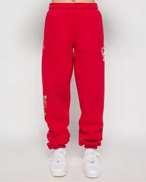 SAMII RYAN Life Is Sweet Collaboration Sweatpants - Red