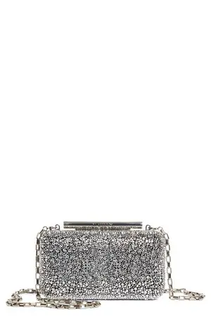 Alexander McQueen T-bar Crystal Box Clutch