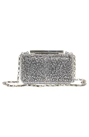Alexander McQueen T-bar Crystal Box Clutch