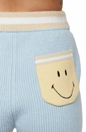 SAMII RYAN Smiley Wimbledon Knit Shorts