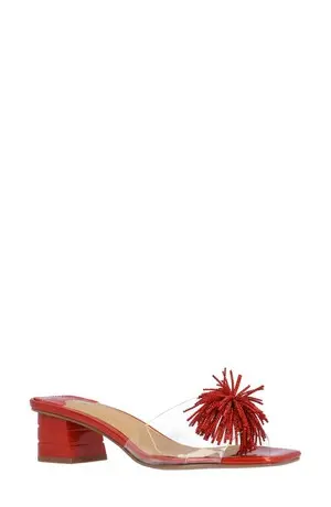 J. Reneé Ozara Slide Sandal - Clear/red