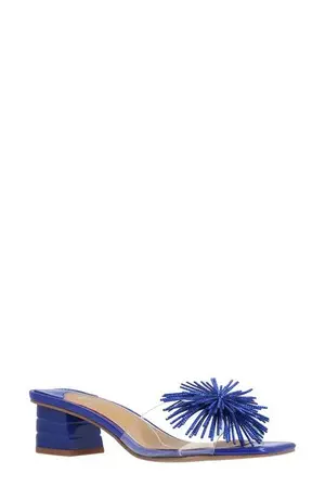 J. Reneé Ozara Slide Sandal - Clear/royal