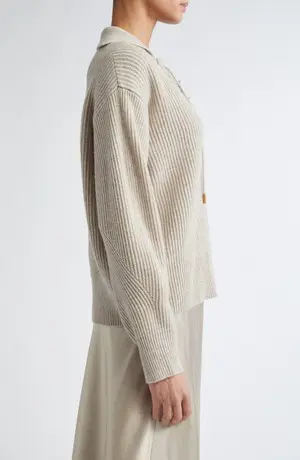 Max Mara Eccelso Lace-up Wool & Cashmere Sweater