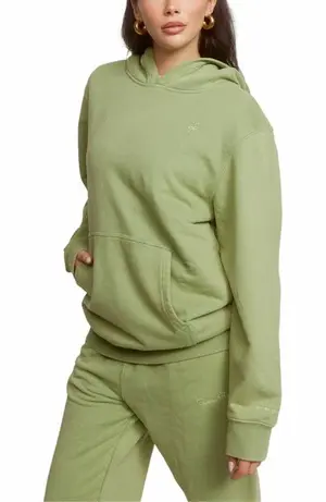 SAMII RYAN Embroidered Cotton Hoodie