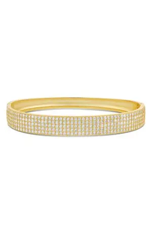 SHYMI Five Row Pavé Bangle Bracelet - Gold