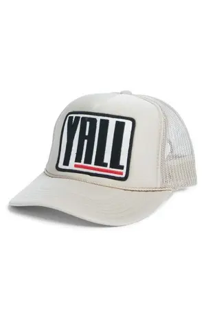 FRIDAY FEELIN’ Patch Trucker Hat - Tan