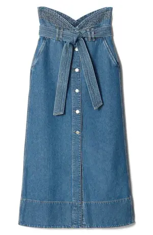 & Other Stories Denim Maxi Skirt