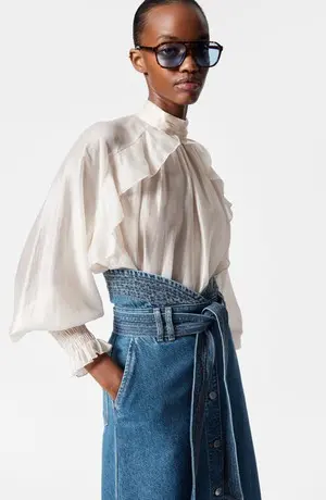 & Other Stories Denim Maxi Skirt