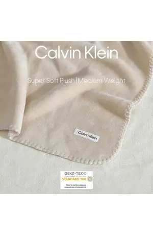 CALVIN KLEIN HOME Modern Reversible Throw Blanket
