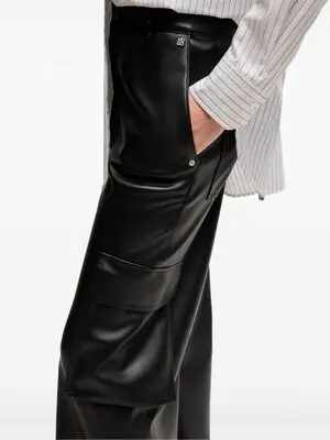 Hugo Faux-leather Cargo Trousers