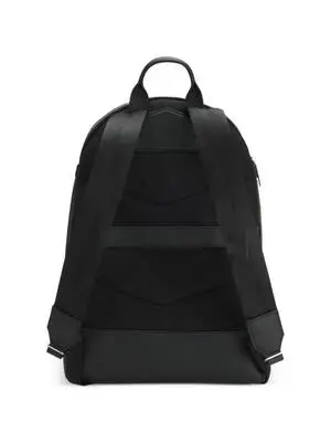 BOSS Grained Leather Backpack - Black