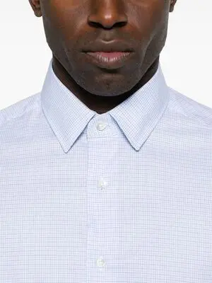 Canali Grid-pattern Shirt
