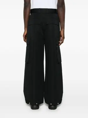 JIL SANDER Belted Cargo Trousers - Black
