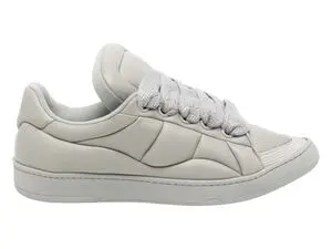 LANVIN Leather Curb Xl Sneakers - Grey