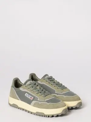 AUTRY Suede And Mesh Low Top Sneakers - Green