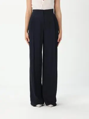Emporio Armani Wide Leg Trousers - Navy