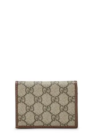 Gucci Gg Supreme Canvas Horsebit Compact Wallet