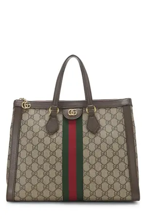 GUCCI GG Supreme Canvas Ophidia Tote Medium