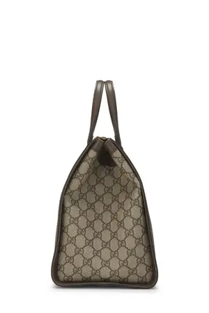 Gucci Gg Supreme Canvas Ophidia Tote - Brown