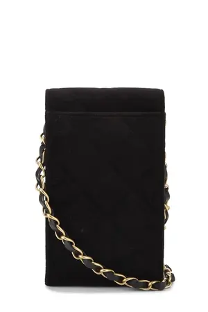 Chanel Velvet Diamond Lock Phone Holder