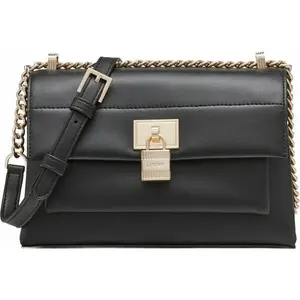 Dkny Evie Flap Shoulder Bag - Blk/gold