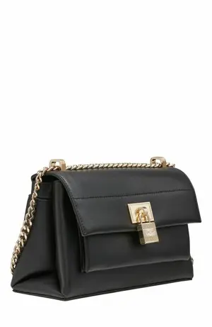 Dkny Evie Flap Shoulder Bag - Blk/gold