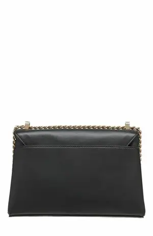 Dkny Evie Flap Shoulder Bag - Blk/gold