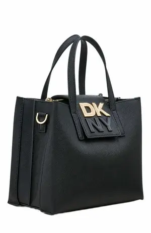 Dkny Faye Small Satchel - Blk/gold