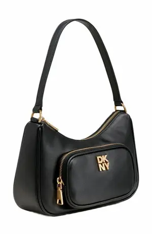 Dkny Top-zip Shoulder Bag - Blk/black