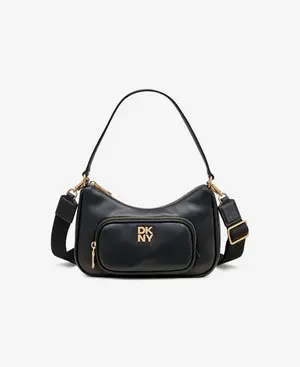 Dkny Top-zip Shoulder Bag - Blk/black