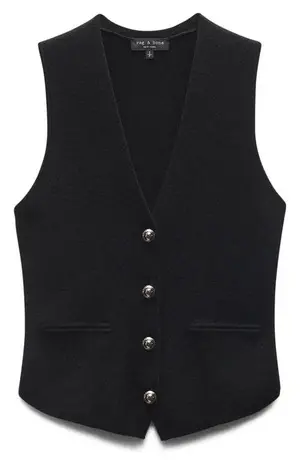 Rag & Bone Ella Merino Wool-blend Sweater Vest