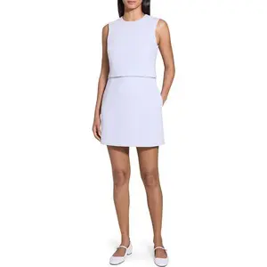 Theory Theory Sleeveless Mini Dress Pearl Blue