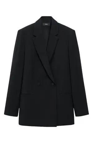 Theory Relaxed Double Breasted Blazer