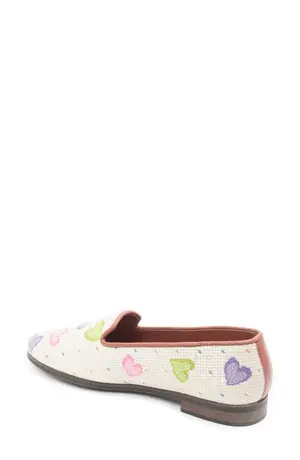 BYPAIGE Needlepoint Loafer - Tan Multi