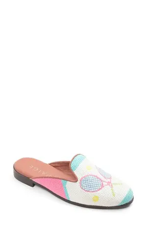 BYPAIGE Needlepoint Mule - White