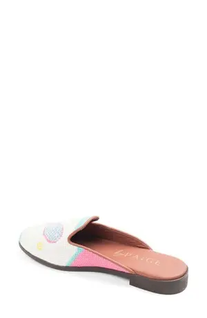 BYPAIGE Needlepoint Mule - White