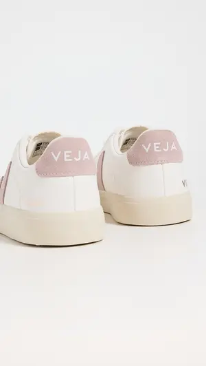 VEJA Campo Chromefree Leather Sneakers - Extra-white/babe