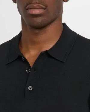 REISS Trafford Polo Sweater Black
