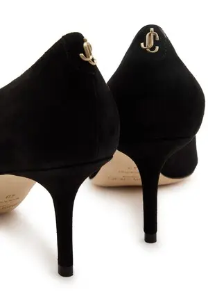 JIMMY CHOO Love 65 Suede Pumps - Black