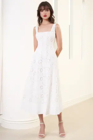 Yumi Kim Freya Cotton Eyelet Dress